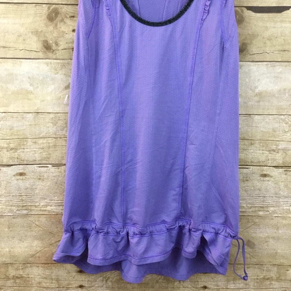 Lululemon Lavender Ruffle Cinch Waist Tank - Gem